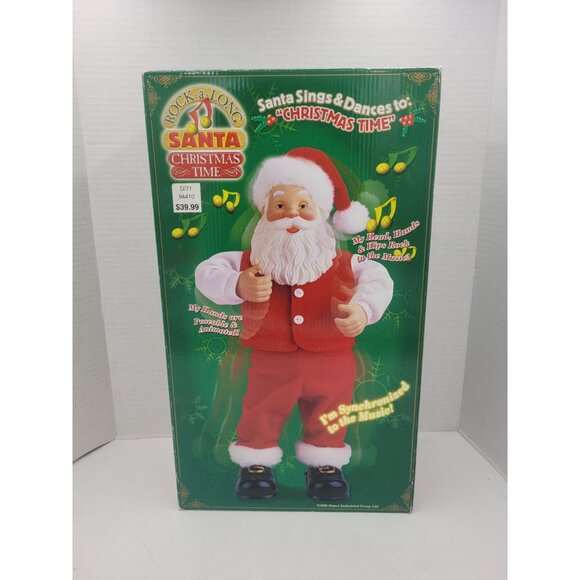Holiday | Vintage Animated Dancing Singing Santa 1999 Santa Musical ...